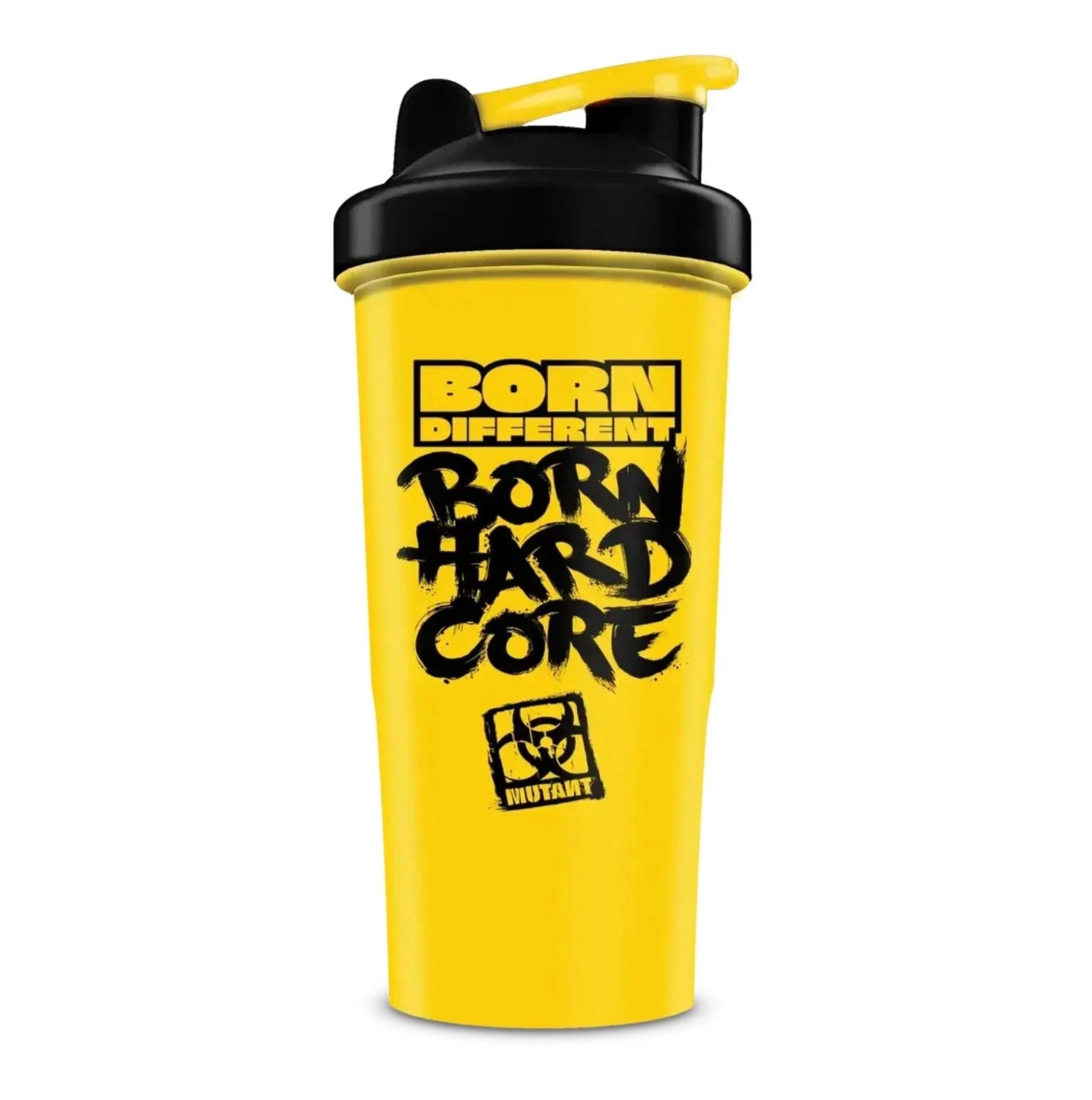 Mutant “Born Different Born Hardcore” Yellow Shaker Bottle 1L – Pro Gym ...